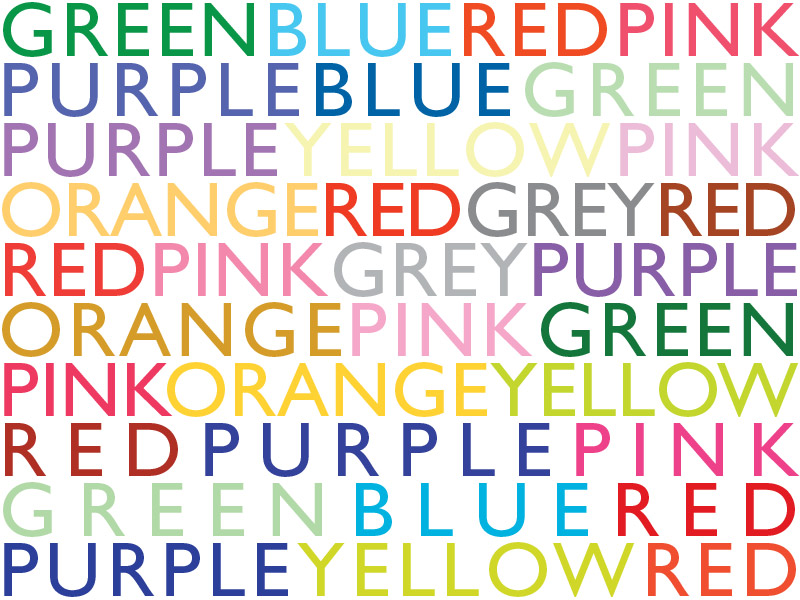 Colour Text Brain Teaser MSS Colour Text Brain Teaser MSS